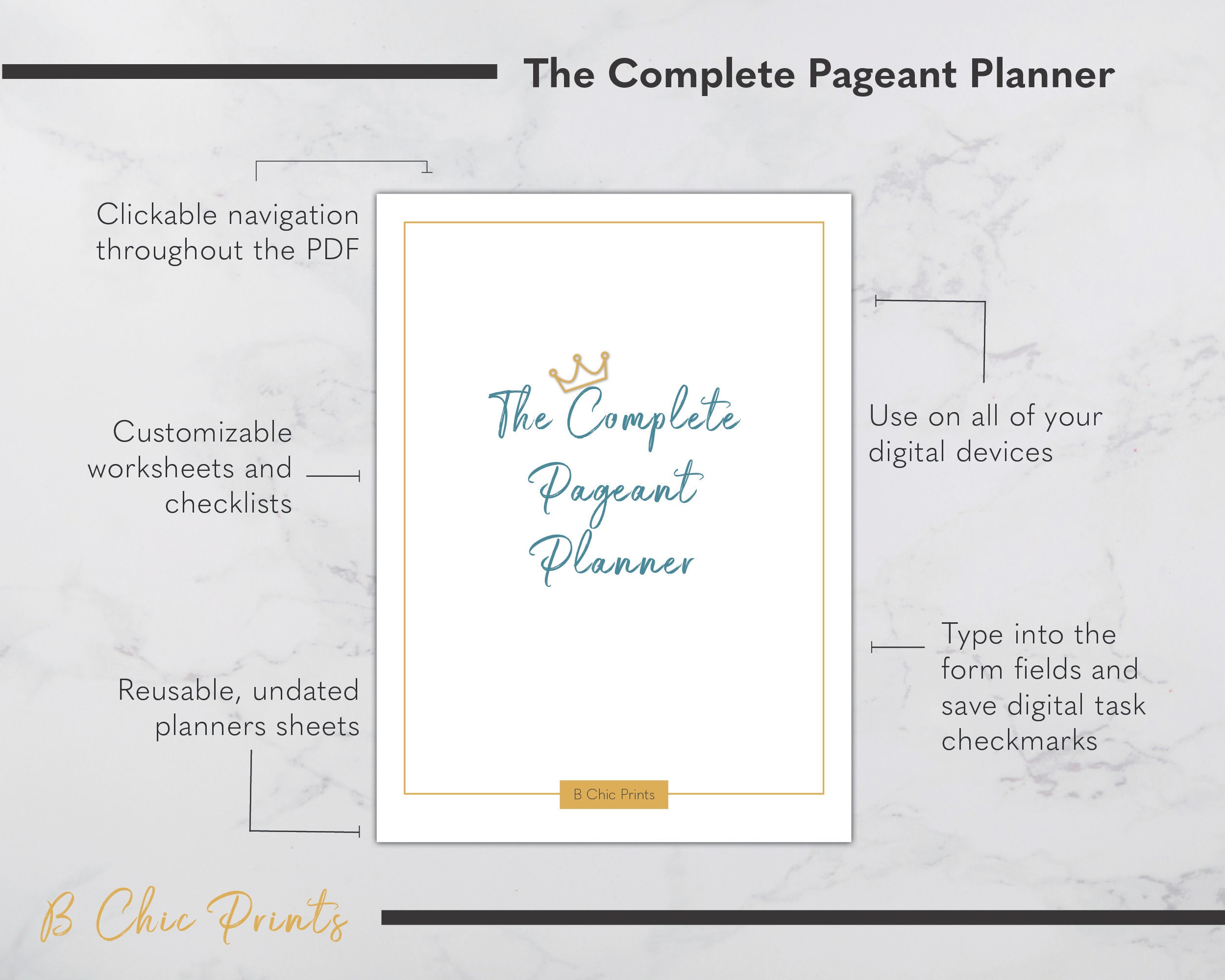 Complete Pageant Planner Beauty Planner Fashion Goodnotes - Etsy