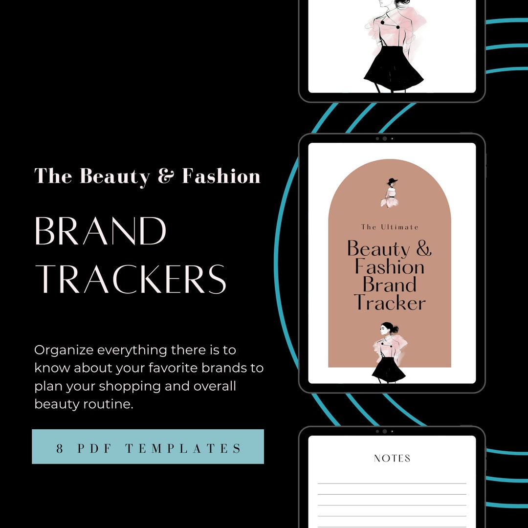 Beauty & Fashion Brand Tracker, Personal Planner, Fashionistas and ...
