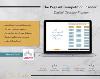 Complete Pageant Planner, Printable Worksheets, Beauty Pageant ...