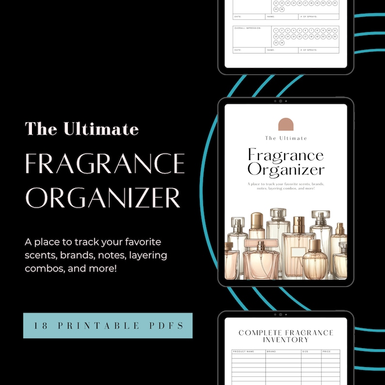 Fragrance Organizer, Printable Beauty Planner, Scent Lovers, Print ...