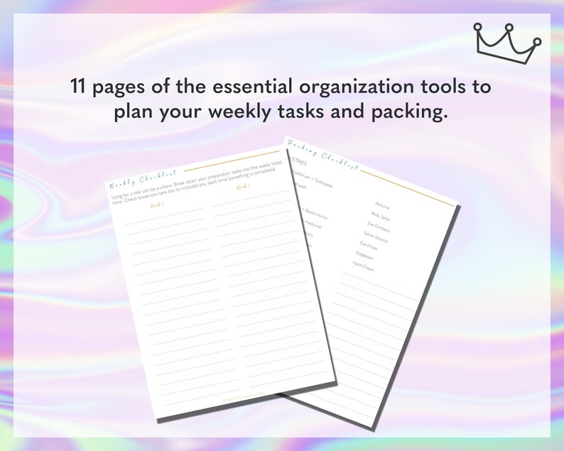 Pageant Prep Checklists The Essential Organizer Downloadable | Etsy