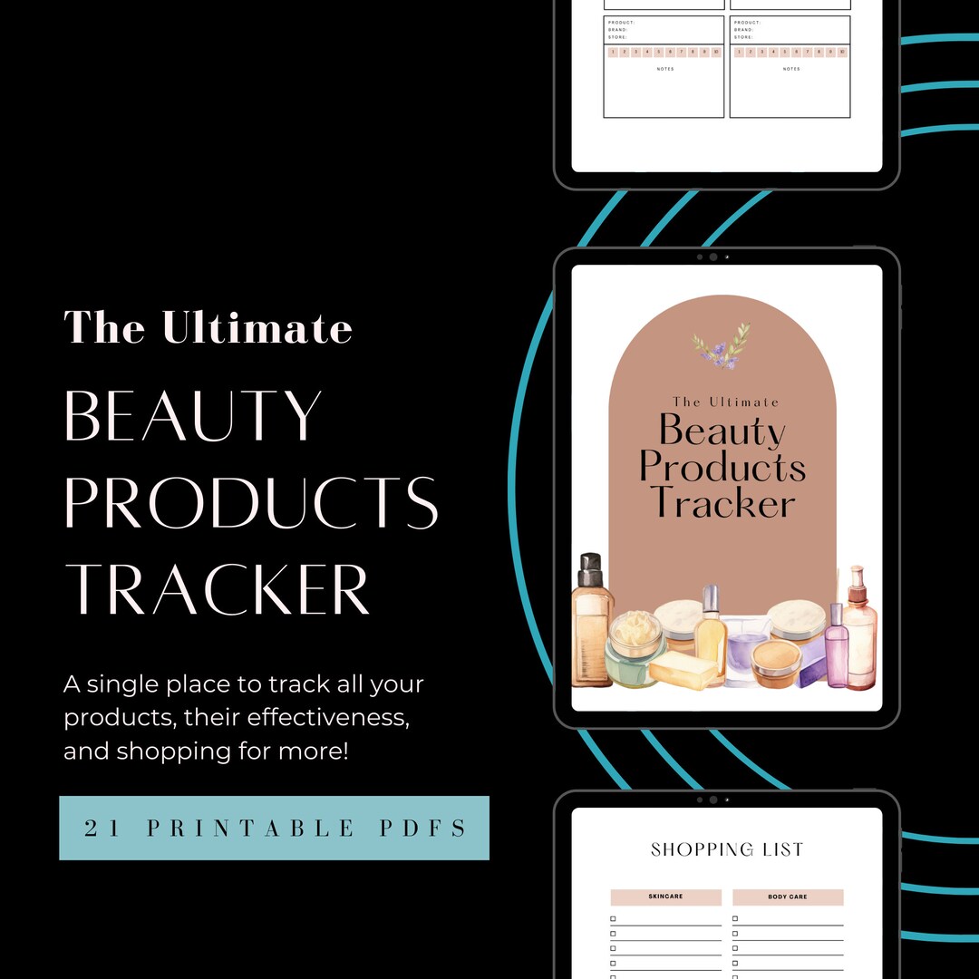 Beauty Products Tracker, Printable Feminine Planner, My Favorite Things ...