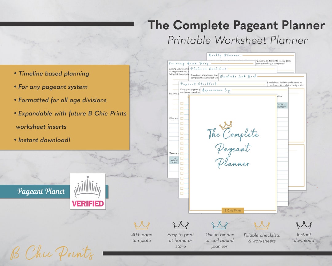 Complete Pageant Planner, Beauty Planner, Fashion Goodnotes Planner ...