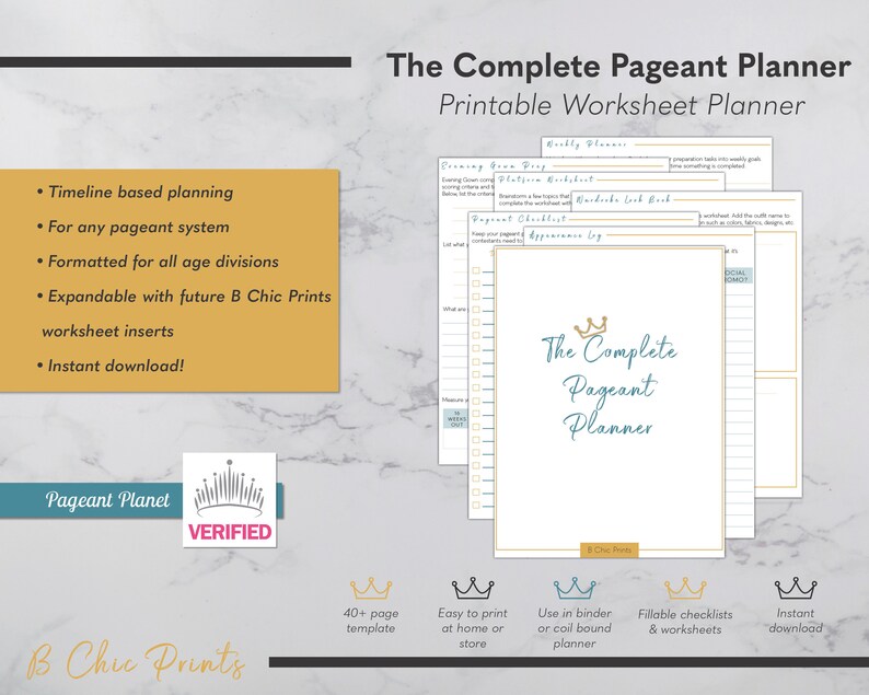 Complete Pageant Planner, Beauty Planner, Fashion Goodnotes Planner ...