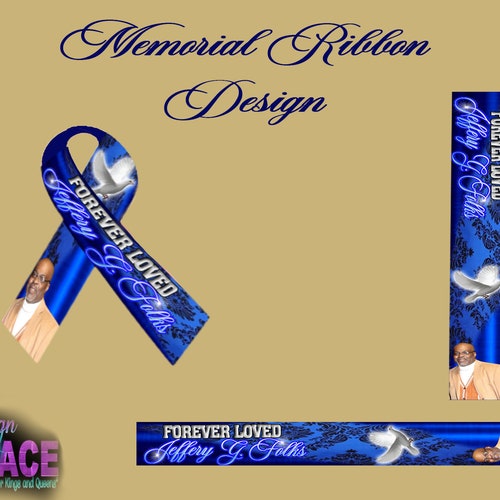 Memorial Ribbon RIP Custom Ribbons for Funerals - Etsy