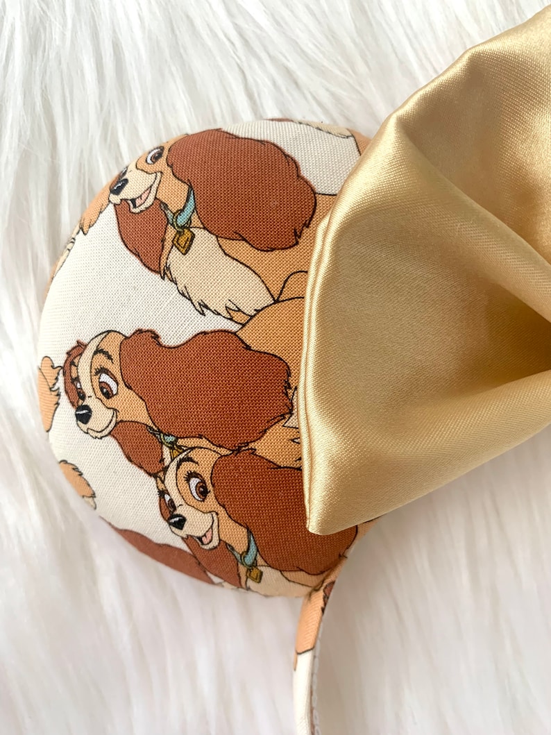 Lady and the Tramp Inspired Minnie Mickey Mouse Ears Headband - Etsy