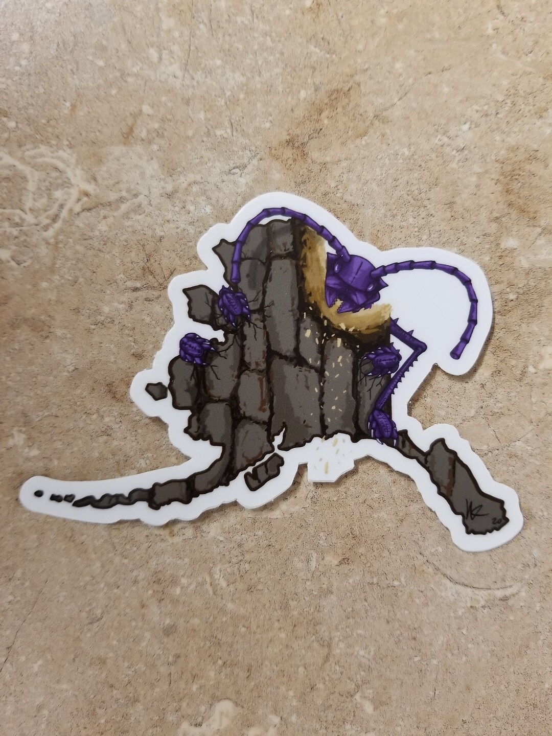 The Pest 4" X 2.88" Vinyl Beetle Sticker - Etsy
