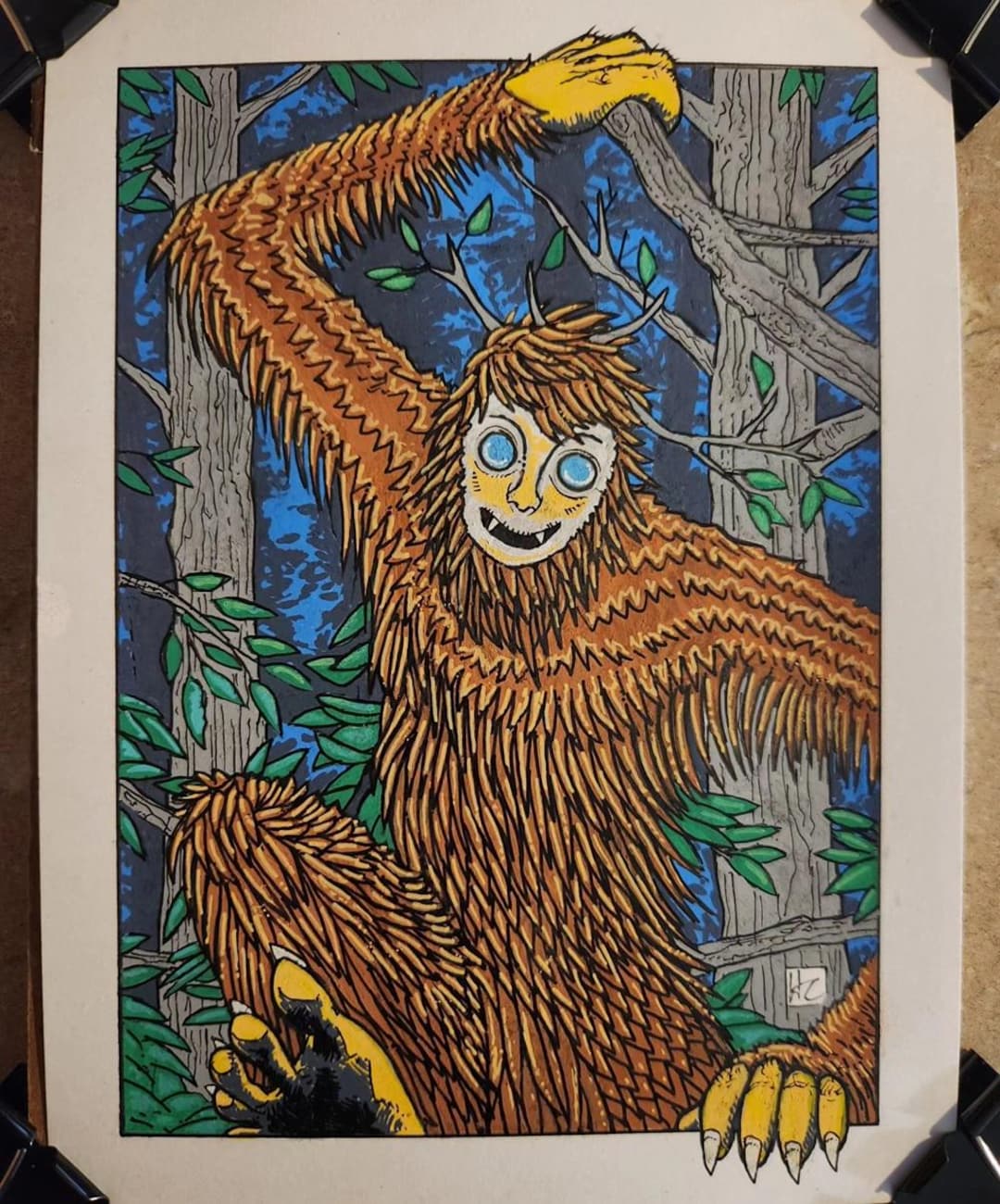 The Fabled Alaskan Urayuli Original Drawing - Etsy