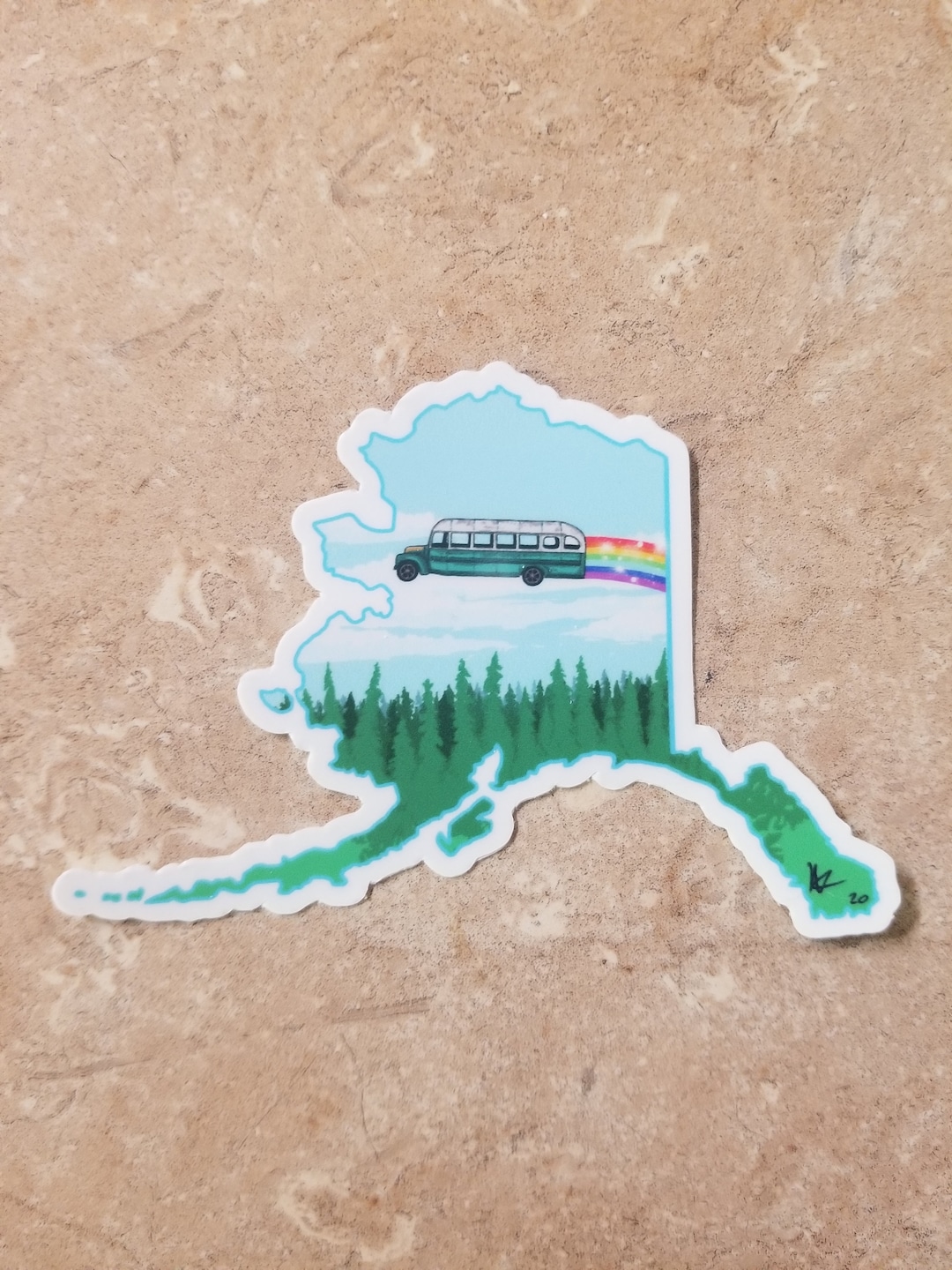 Magic Bus 142 4" X 2.79" Vinyl Sticker - Etsy