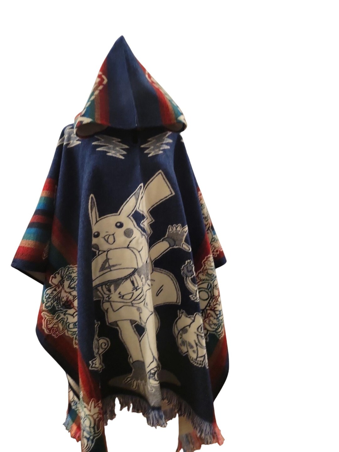 Anime Poncho/ Pikachu Hooded/ Pokemon Poncho/pokemon Hooded/ Pikachu ...