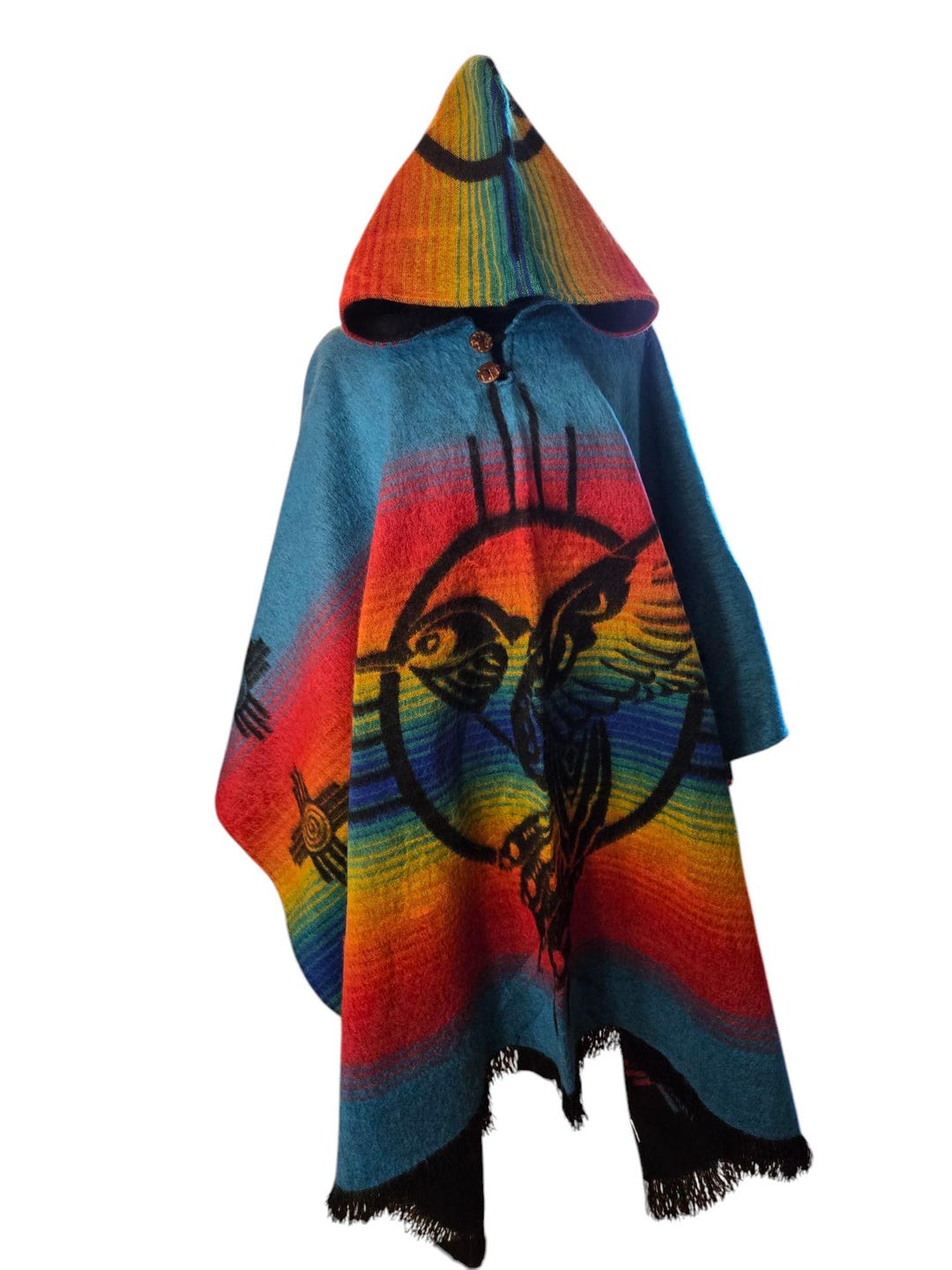 Hummingbird Poncho Blend Poncho/ Naruto Hooded/ Naruto Poncho/akatsuki ...