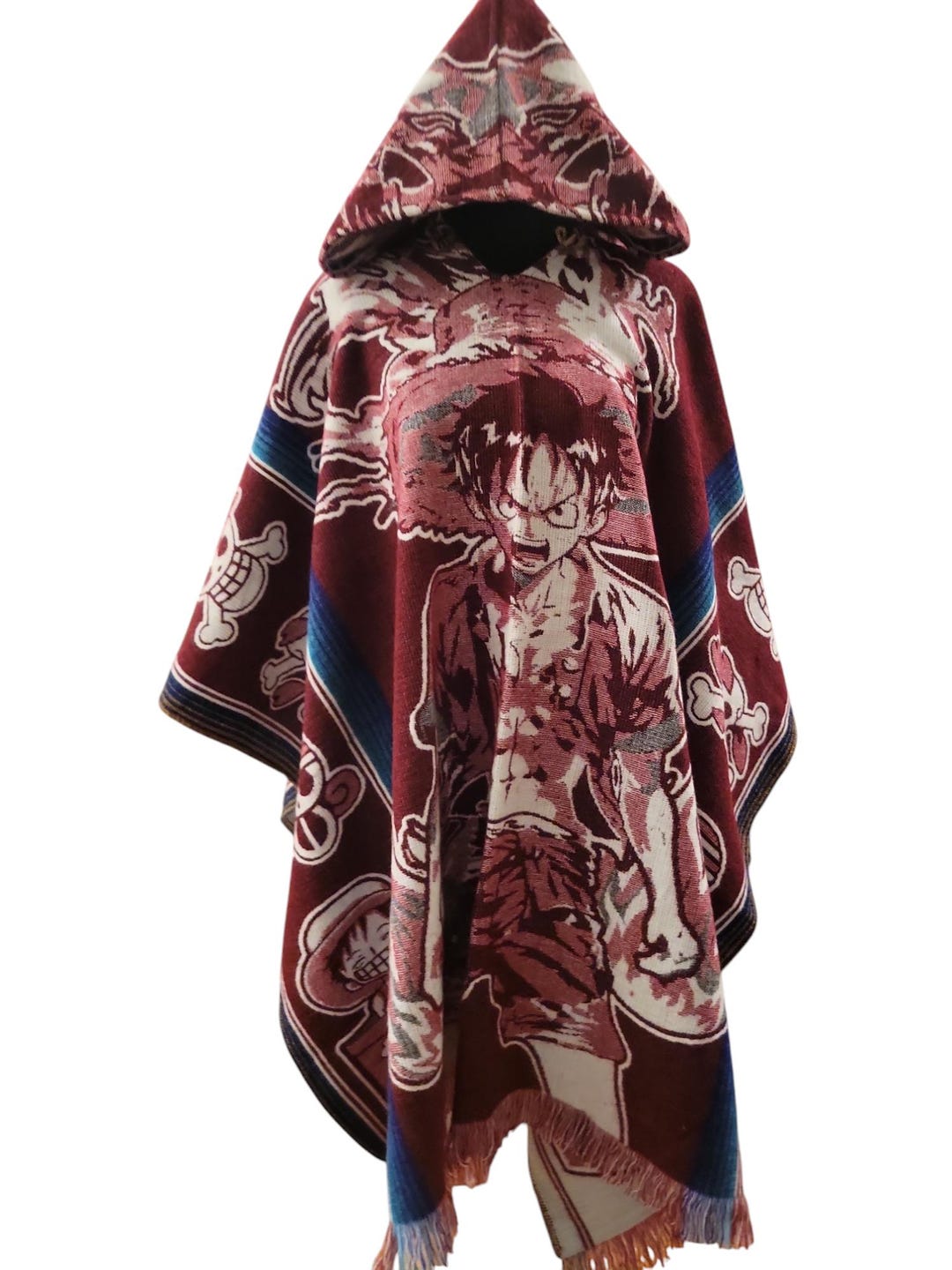 One Piece Anime Poncho Blend Poncho/ Anime Hoodie Zoro One Piece Fly ...