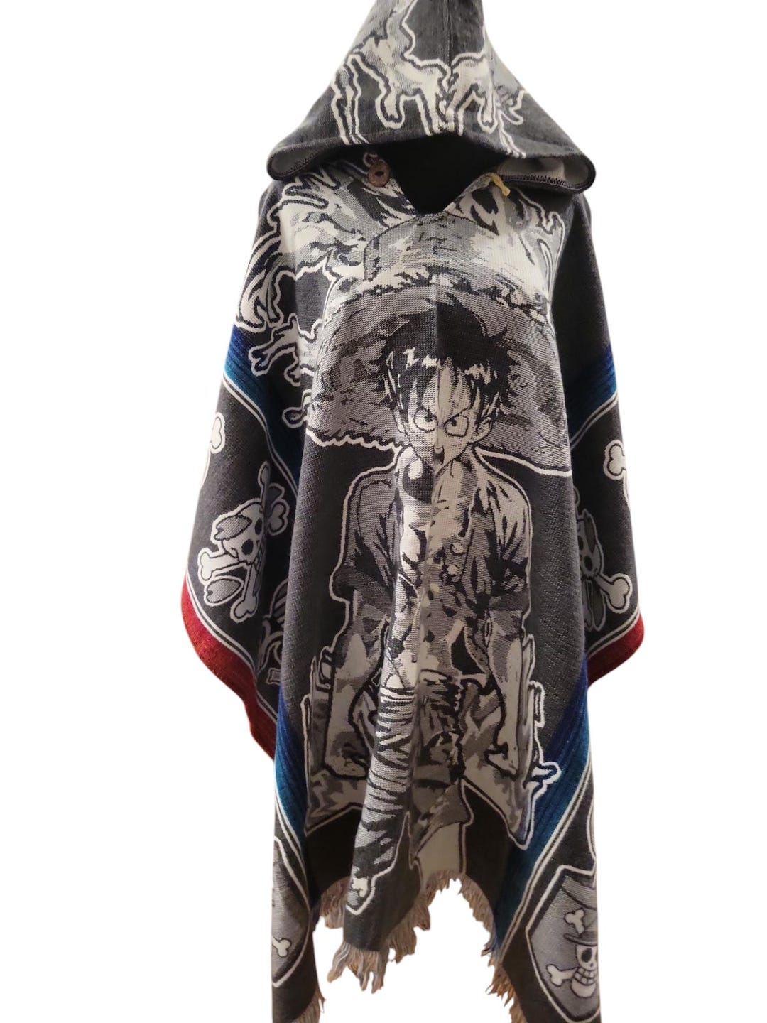 One Piece Anime Poncho Blend Poncho/ Anime Hoodie Zoro One Piece Fly ...