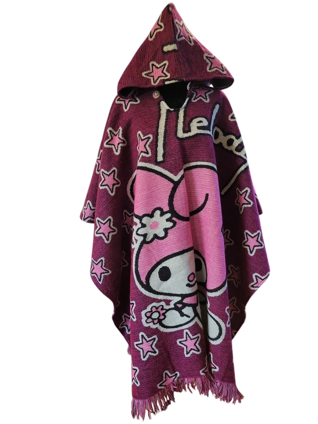 Melody Anime Poncho Blend Poncho/ Anime Hoodie Pink Poncho / Poncho ...