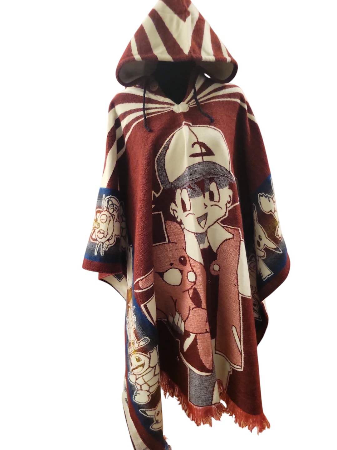 Anime Poncho/ Pikachu Hooded/ Pokemon Poncho/pokemon Hooded/ Pikachu ...