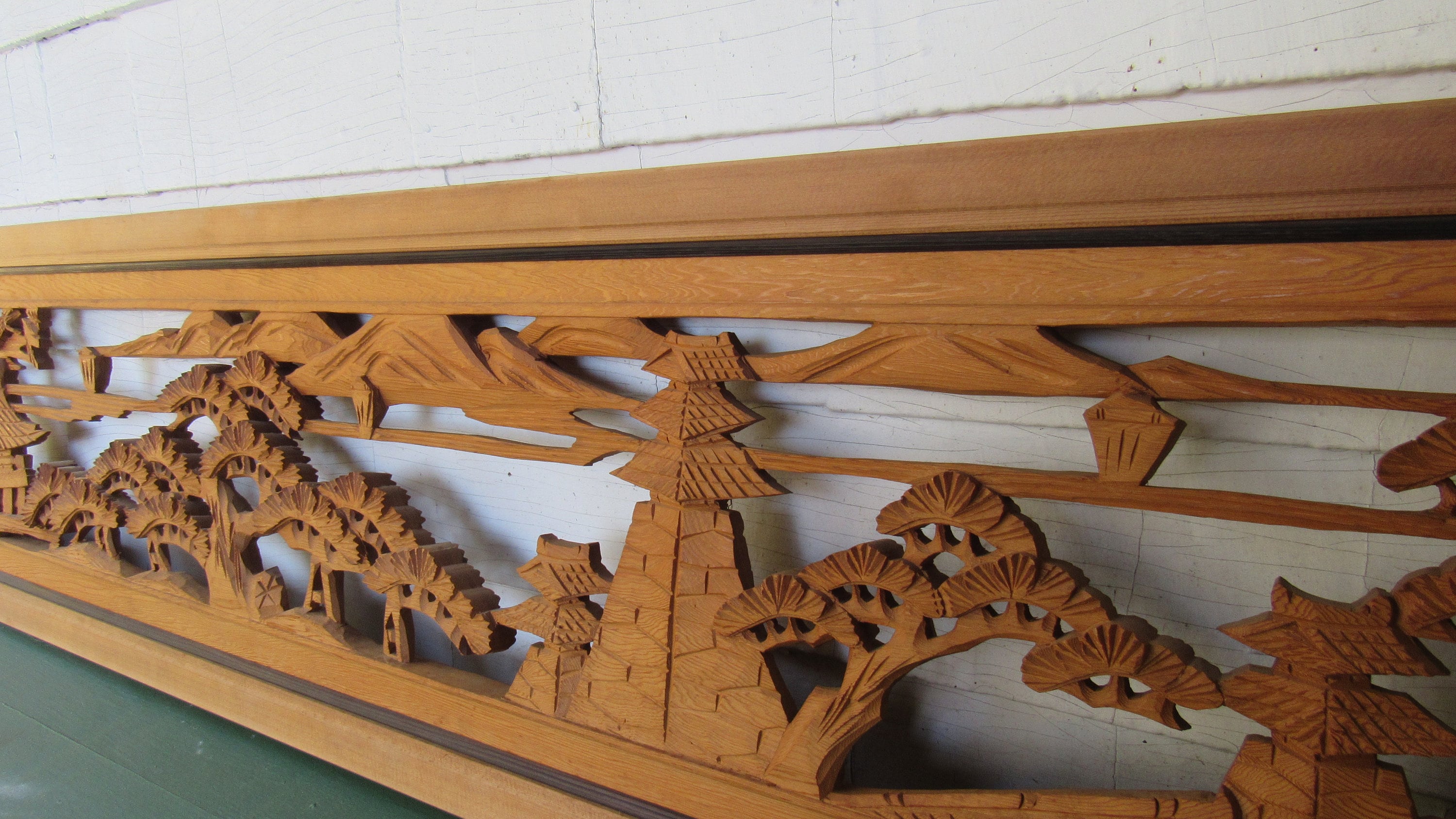 Japanese Vintage Ranma Japanese Wood Carving Wooden Carving - Etsy