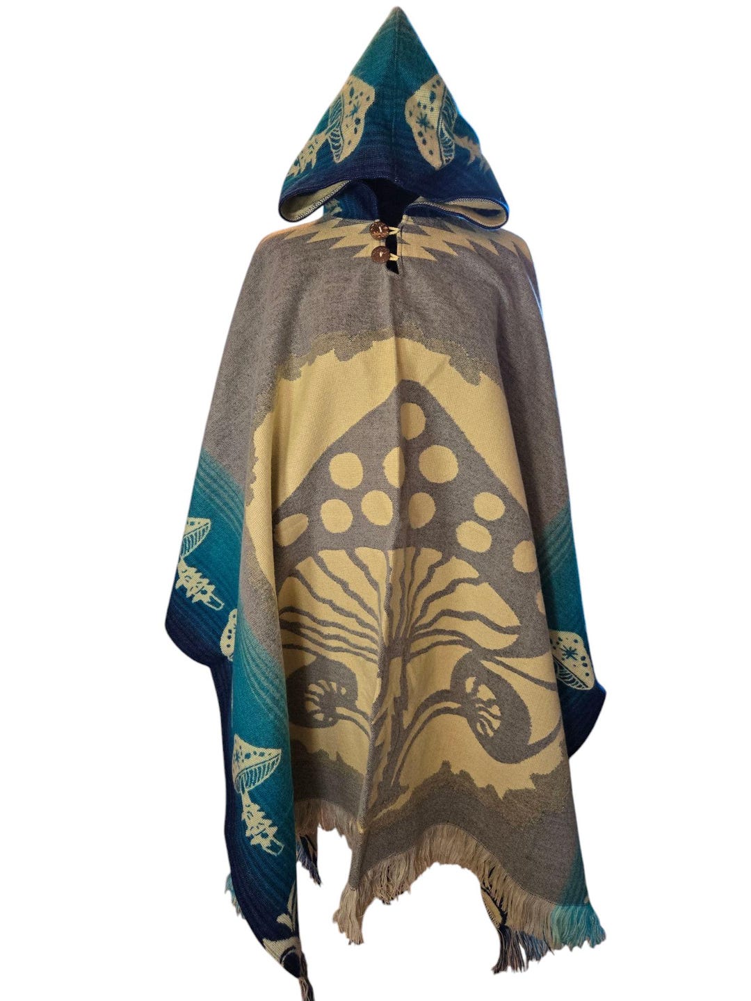 Mushroom Poncho Blend Poncho/ Naruto Hooded/ Naruto Poncho/akatsuki ...