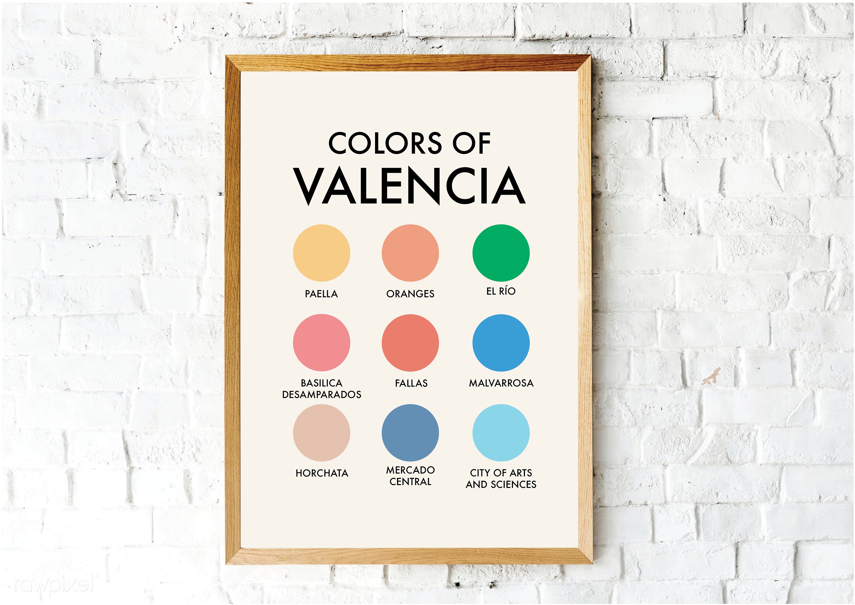 Colors of Valencia Wall Printable ENG/SPA - Etsy