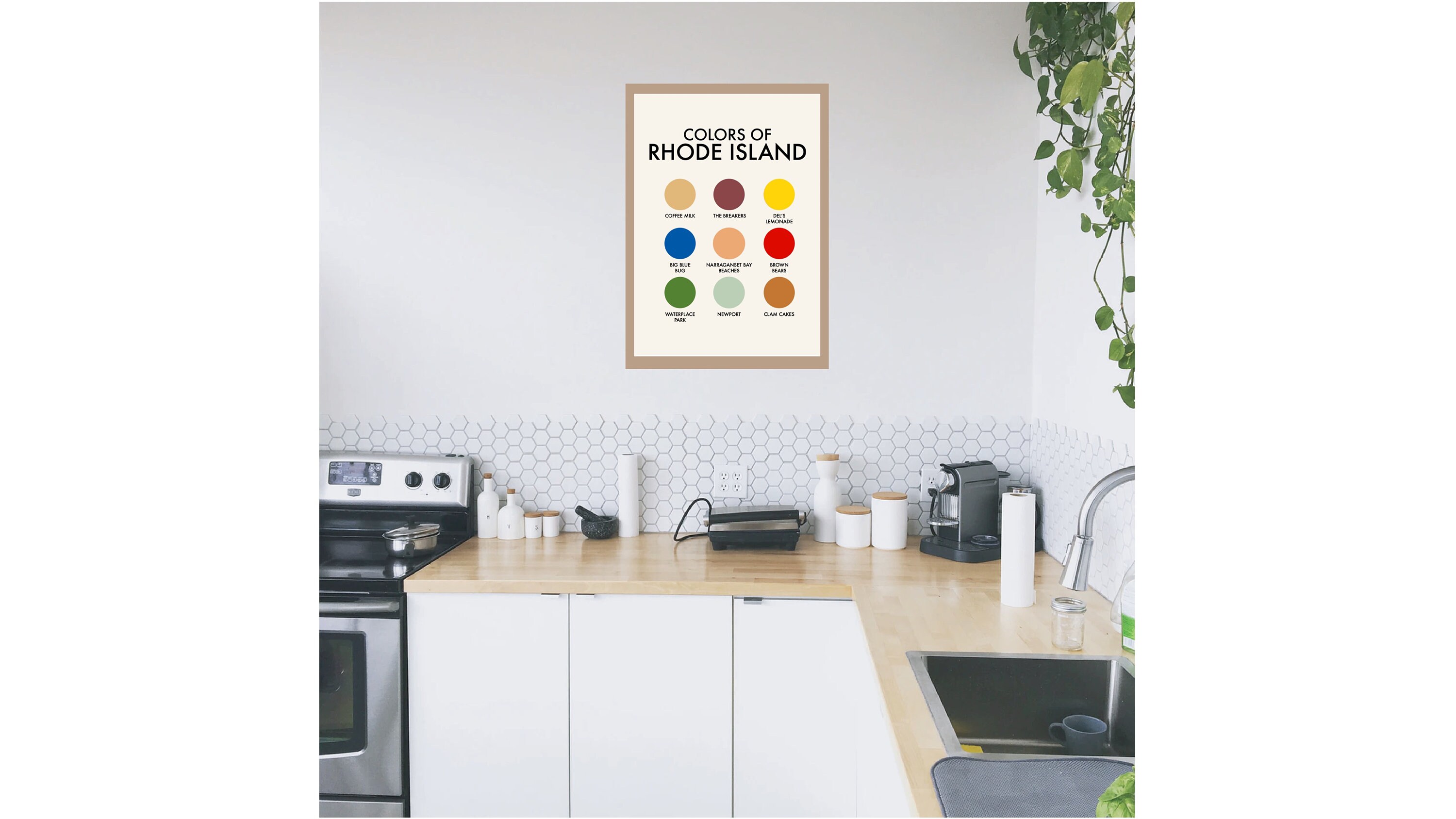 Colors of Rhode Island Wall Printable Pantone Digital Palette - Etsy