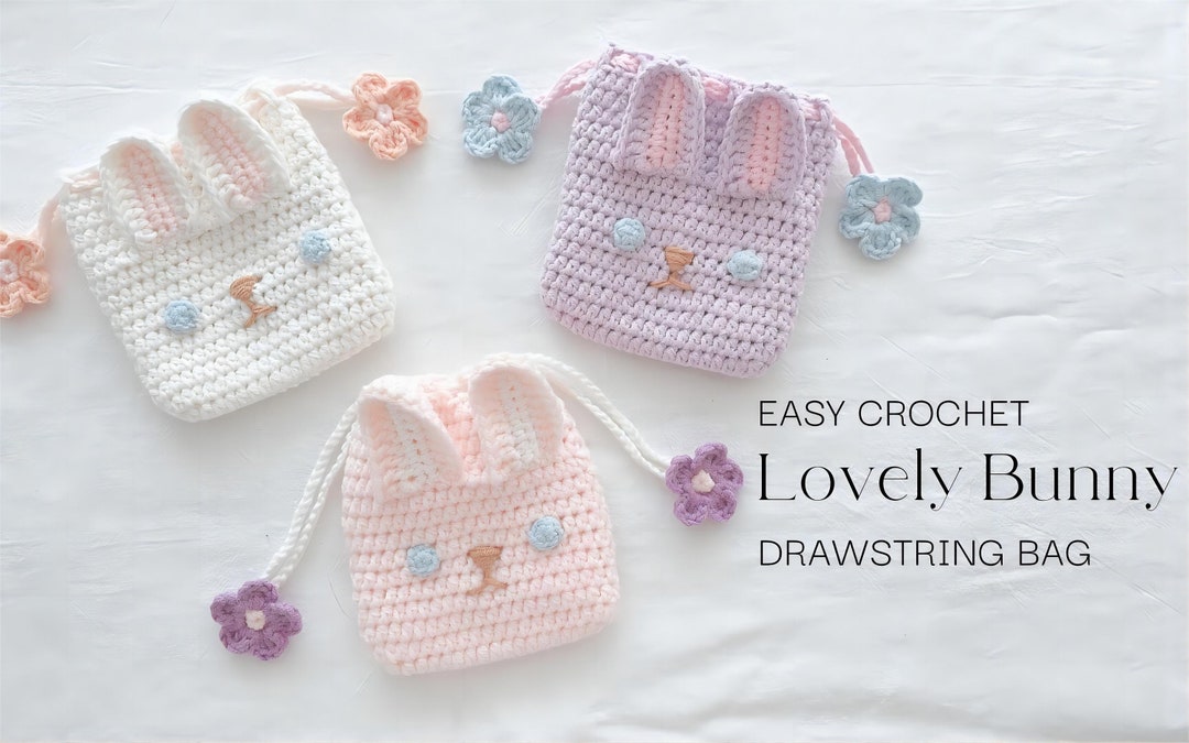 Lovely Bunny Bag Crochet Pattern, Handmade Bunny Bag Crochet Tutorial ...