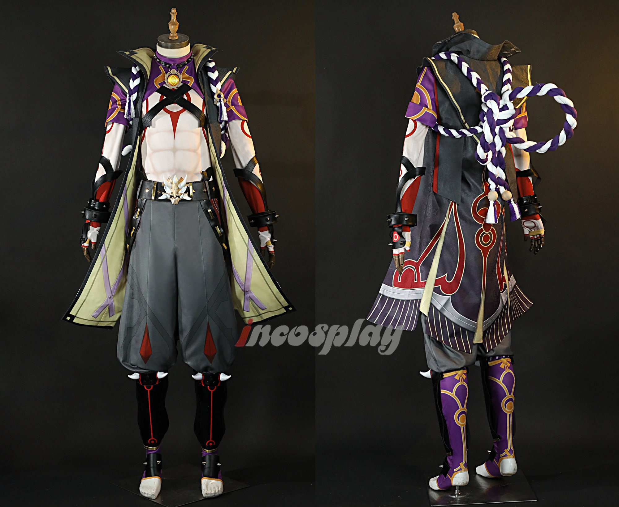 Genshin Impact Arataki Itto Cosplay Costume Etsy New Zealand