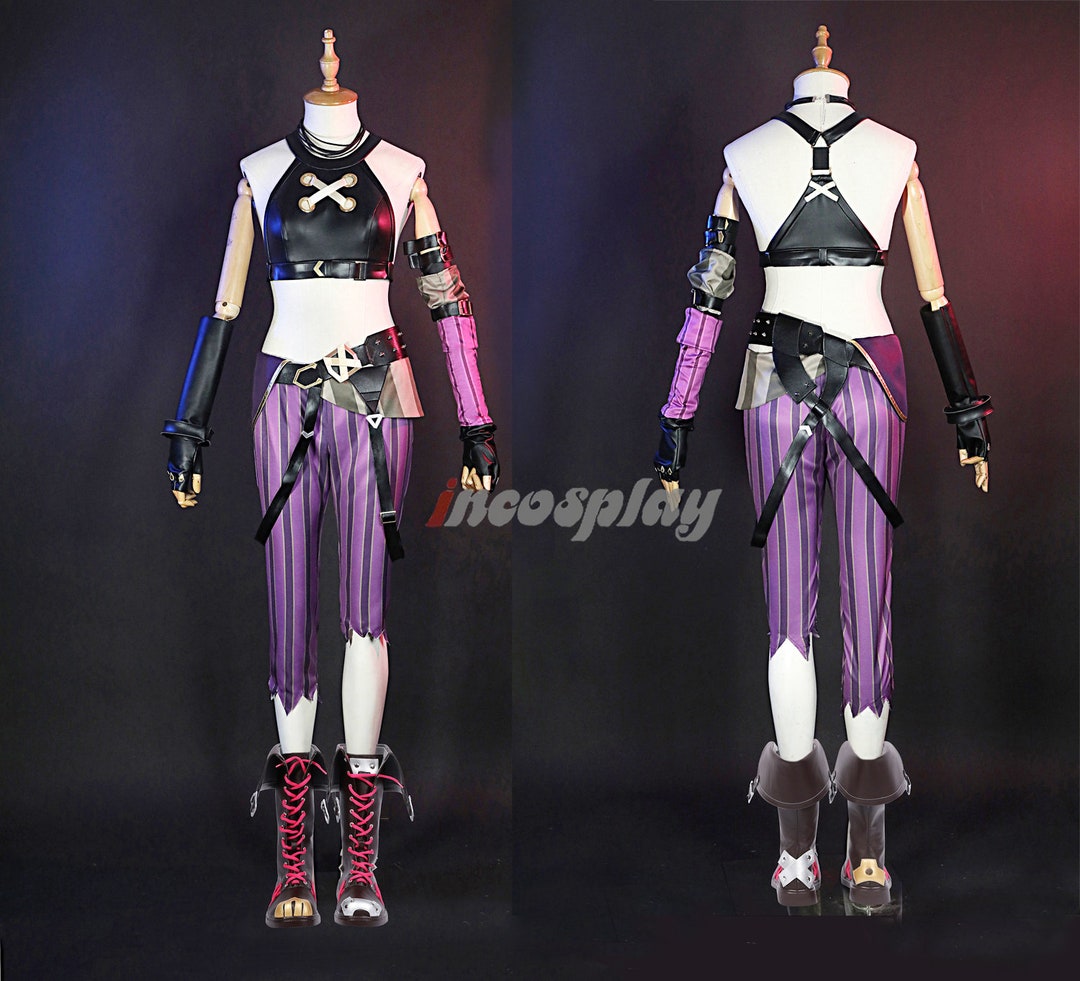 Arcane Jinx Cosplay Costume From LOL Jinx Cosplay Outfits - Etsy