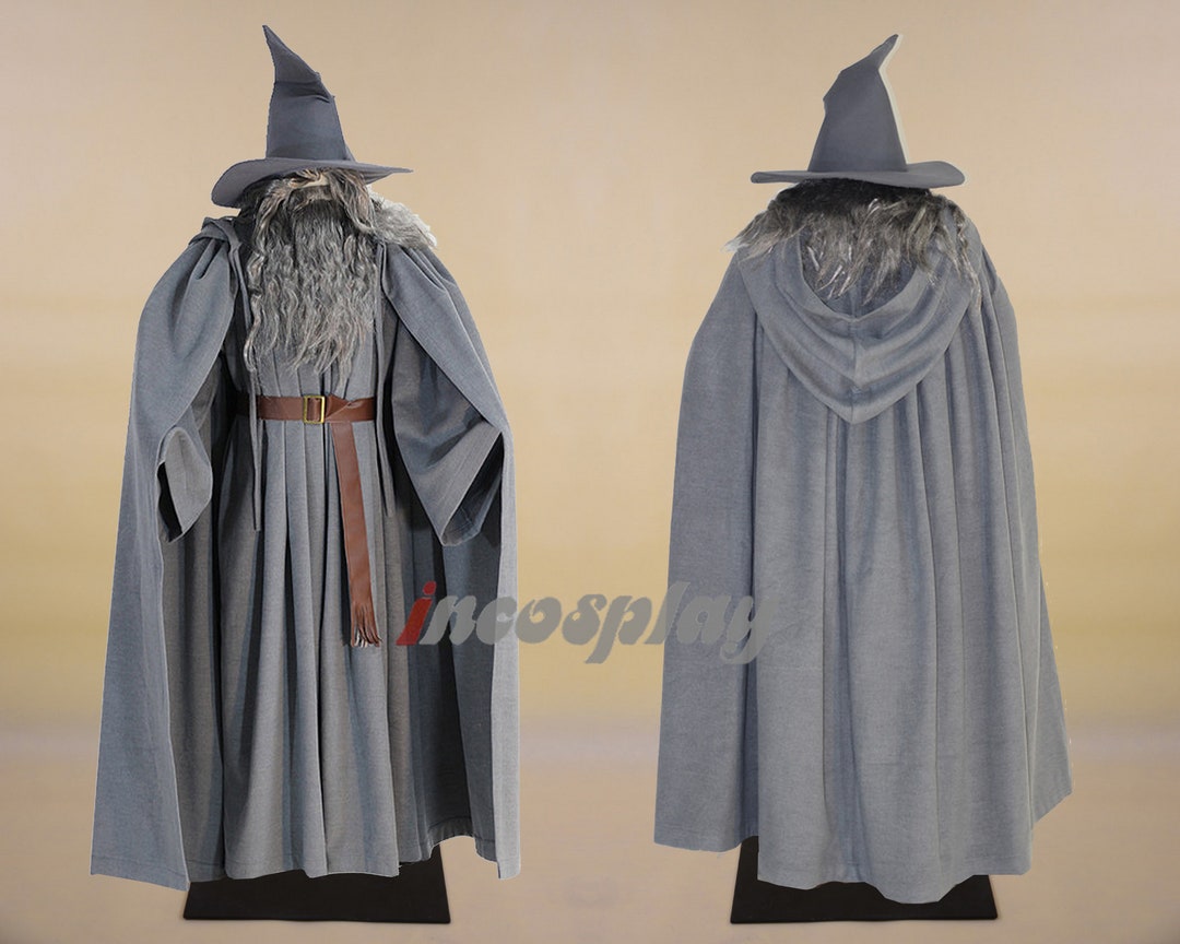 Gandalf Costume Cosplay Gray Wool Cloak the Hobbit Gandalf - Etsy