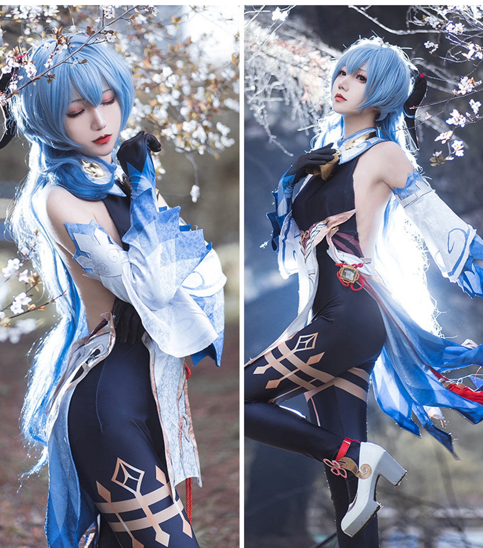 Genshin Impact Ganyu Cosplay Costume Ganyu dress wig and shoes | Etsy