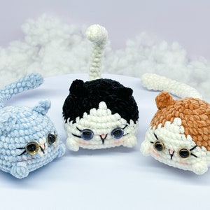 No-sew 3-in-1 Cat Loaf Crochet Pattern: Kitty Bun Amigurumi Bundle - Etsy