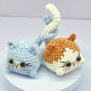 No-sew 3-in-1 Cat Loaf Crochet Pattern: Kitty Bun Amigurumi Bundle - Etsy