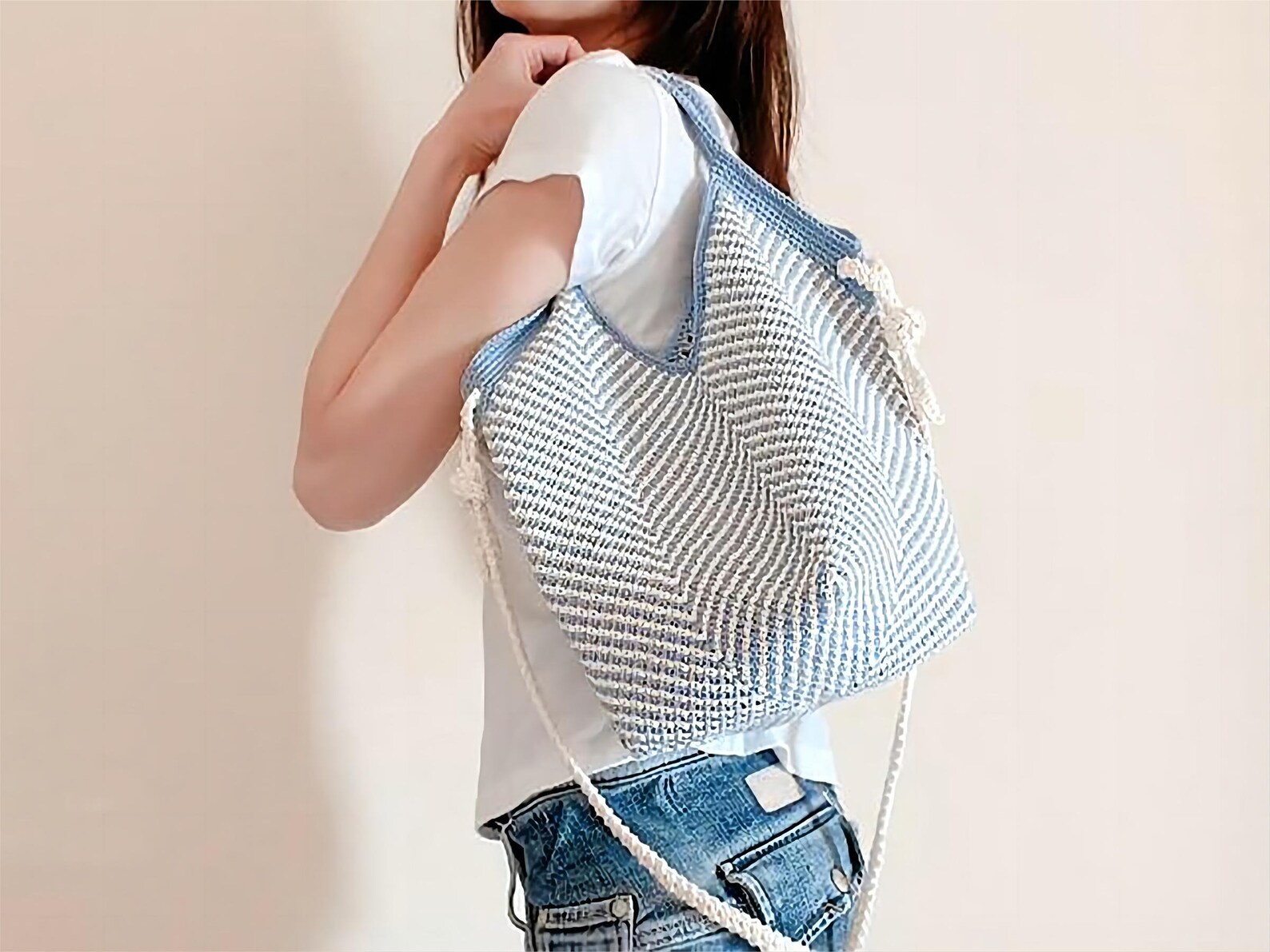 Crochet Granny Square Bottom Bag Pattern, Handmade Granny Square Bottom ...