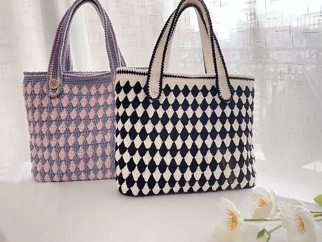 Diamond Bag Crochet Pattern, Handmade Diamond Bag Crochet Tutorial - Etsy
