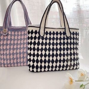 Diamond Bag Crochet Pattern, Handmade Diamond Bag Crochet Tutorial - Etsy