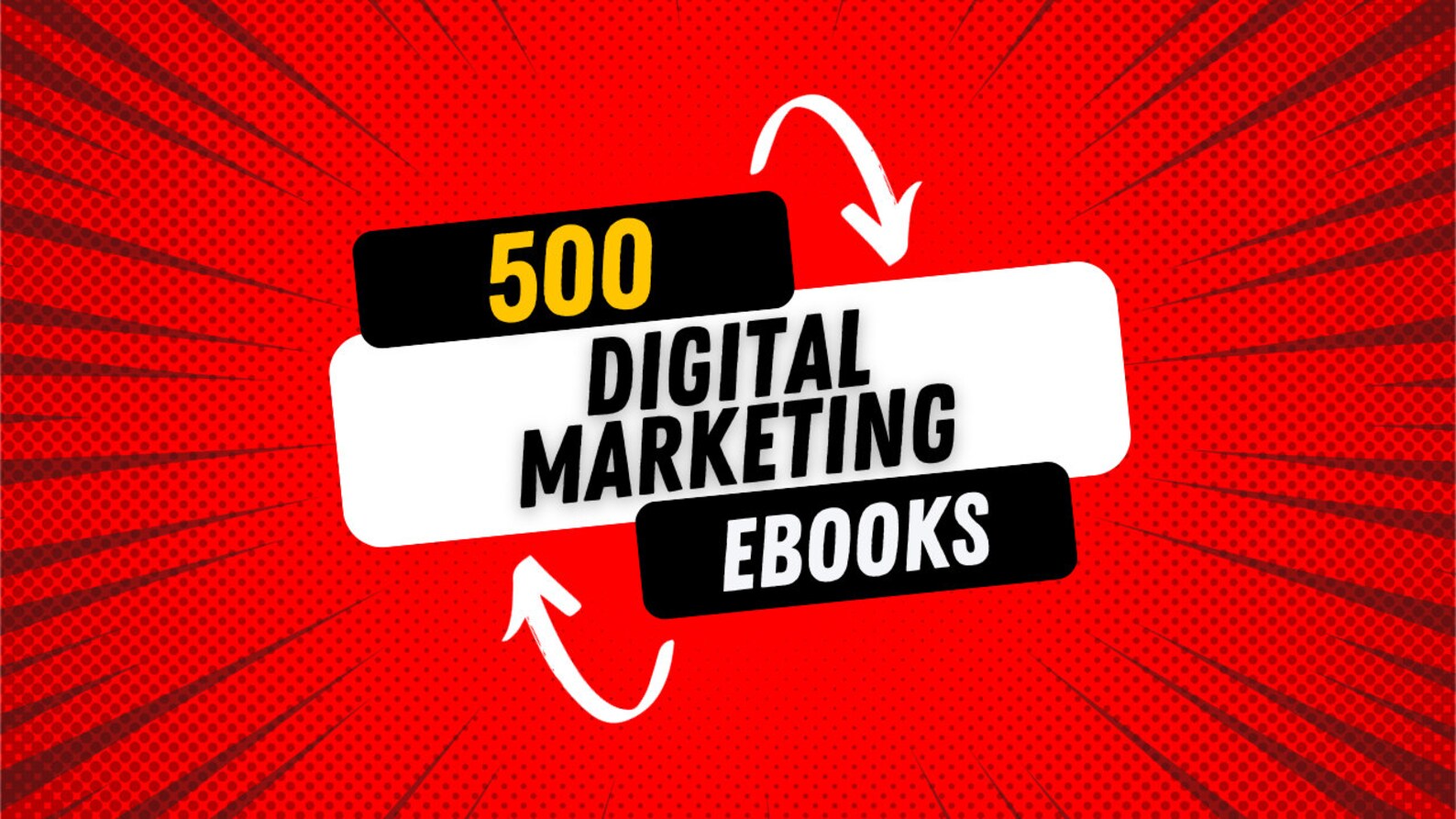 500 Digital Marketing Ebooks Bundle Master Resell Rights PLR Commercial ...