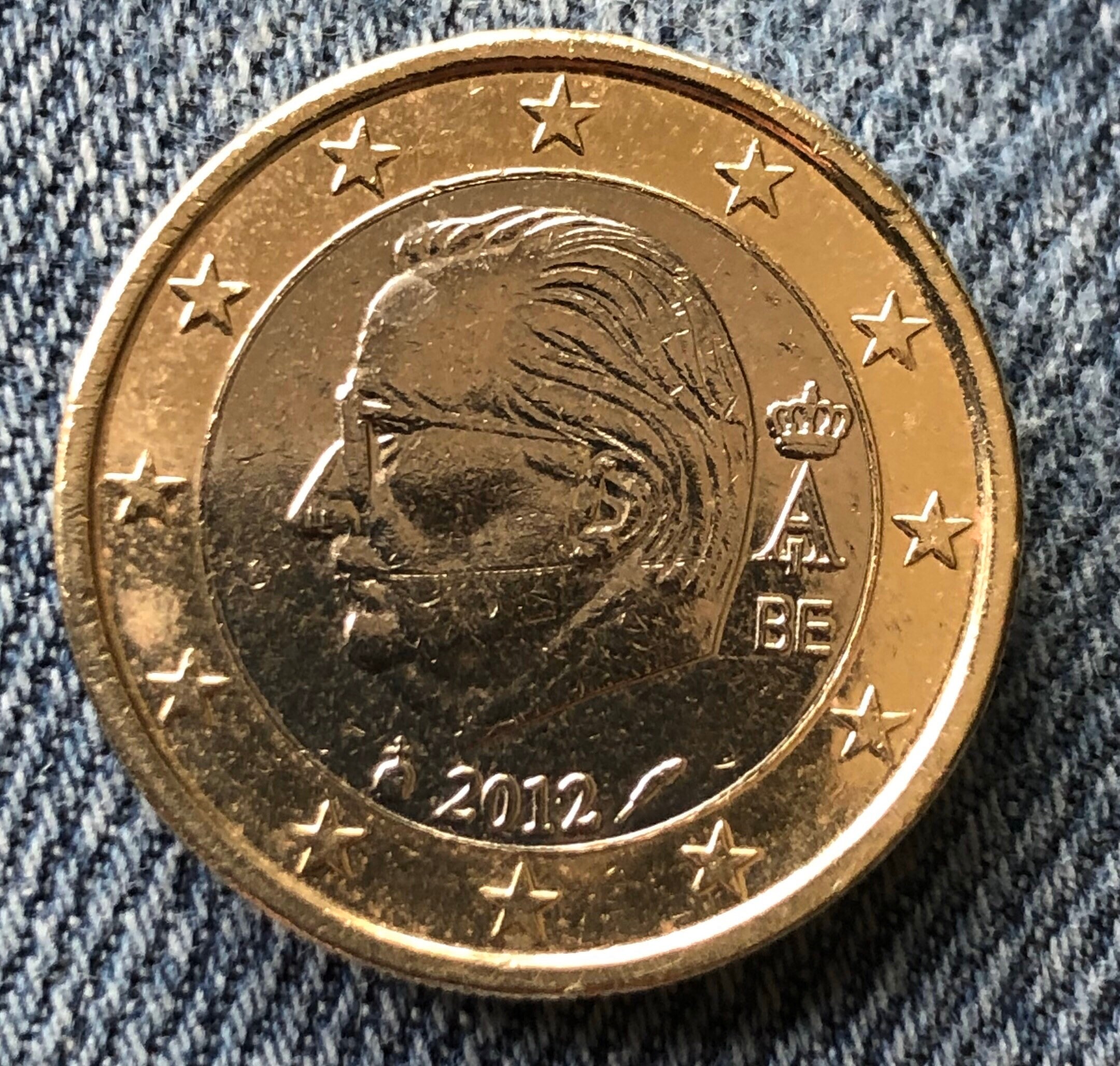 Coin 1 euro Belgio 2012 - Etsy Italia