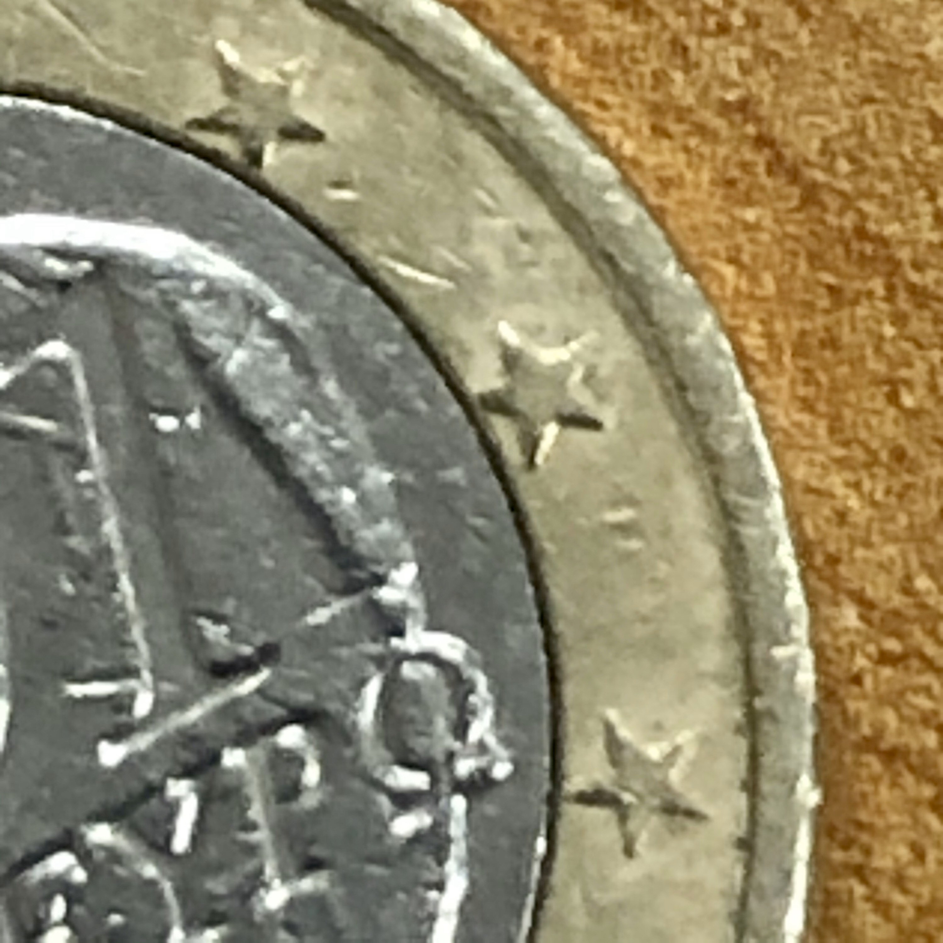 Coin 1 Euro Greece 2002 Coin 1 Euro Greece 2002 with Defect Rare off ...