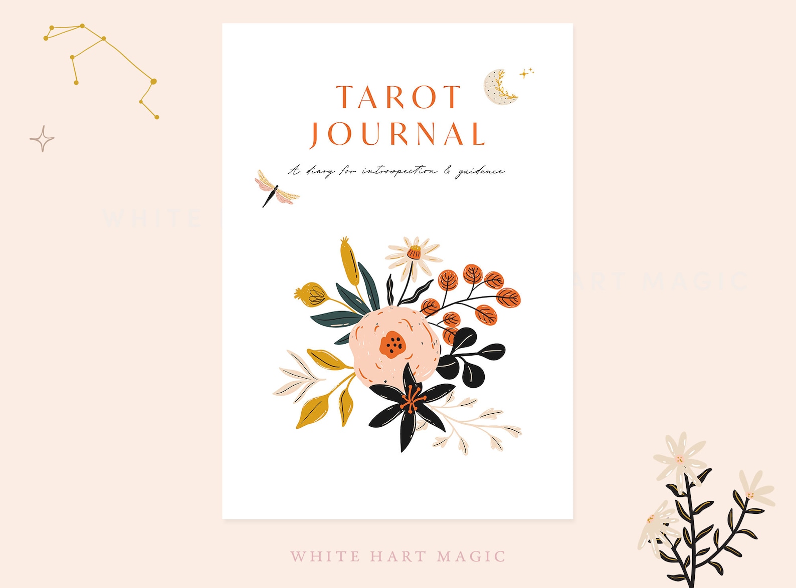 Digital File Tarot Journal Printable A4 Letter A5 Binder - Etsy