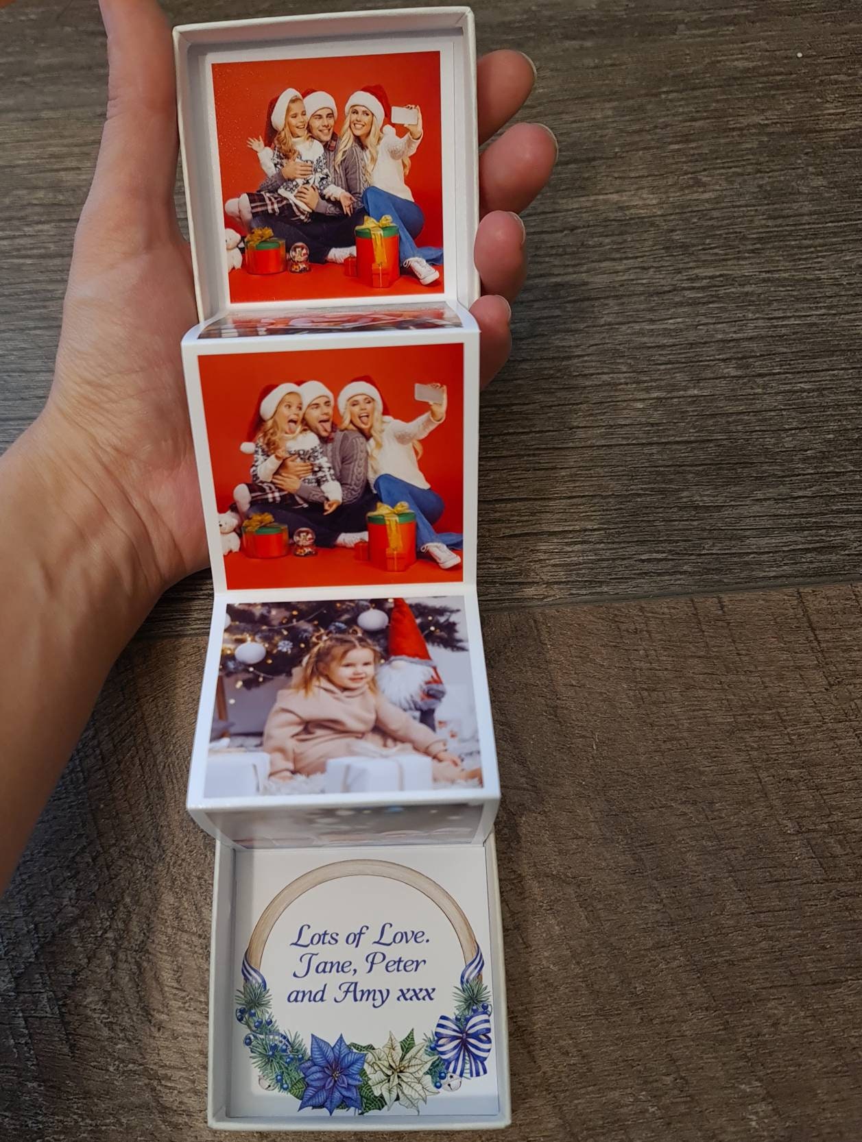 Personalised Photo Pull up Gift Box for Christmas and to Say I - Etsy UK