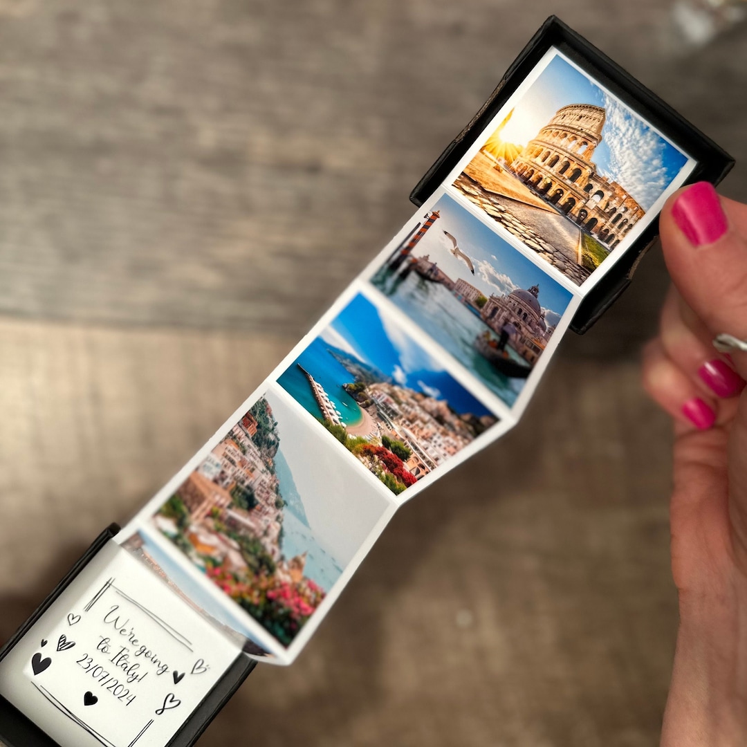 Custom Surprise Trip Photo Pull-up Gift Box for Birthday, Holiday ...