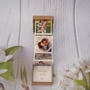 Personalised Photo Pull up Gift Box for Mother’s Birthday or Mother’s ...
