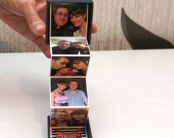 Personalised Photo Pull up Gift Box for Birthday Anniversary - Etsy