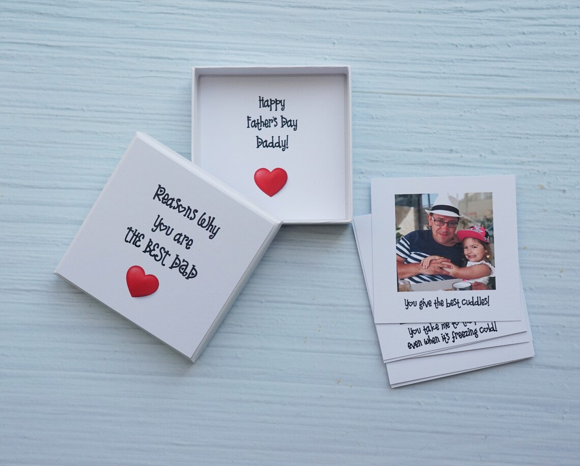 Personalised 'reasons Why I Love You Daddy' Photo Cards Set - Father's ...
