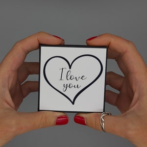 Personalised Photo Pull up Gift Box With Love You Coin for Birthday ...