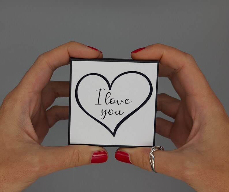 Personalised Photo Pull up Gift Box With Love You Coin for - Etsy