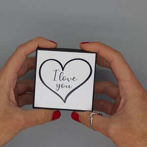 Personalised Photo Pull up Gift Box With Love You Coin for Birthday ...