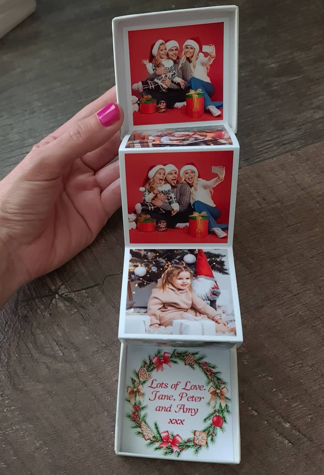 Personalised Photo Pull up Gift Box for Christmas and to Say I | Etsy