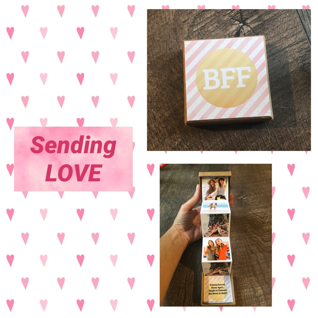 Personalised BFF Photo Pull-up Box – Friendship Keepsake Gift - Etsy