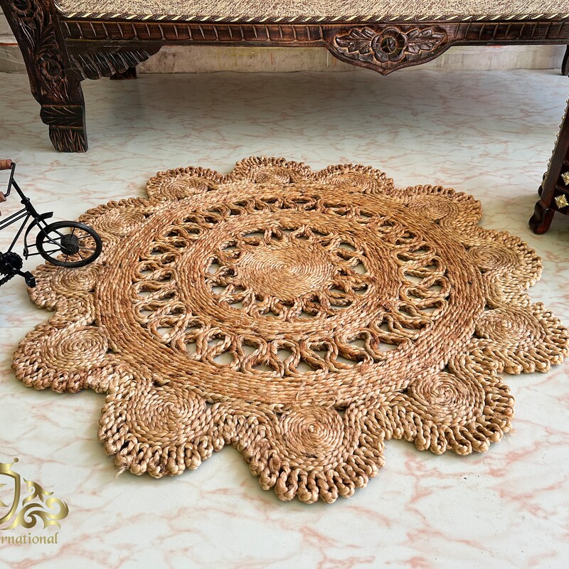 Round Jute Rug - Etsy