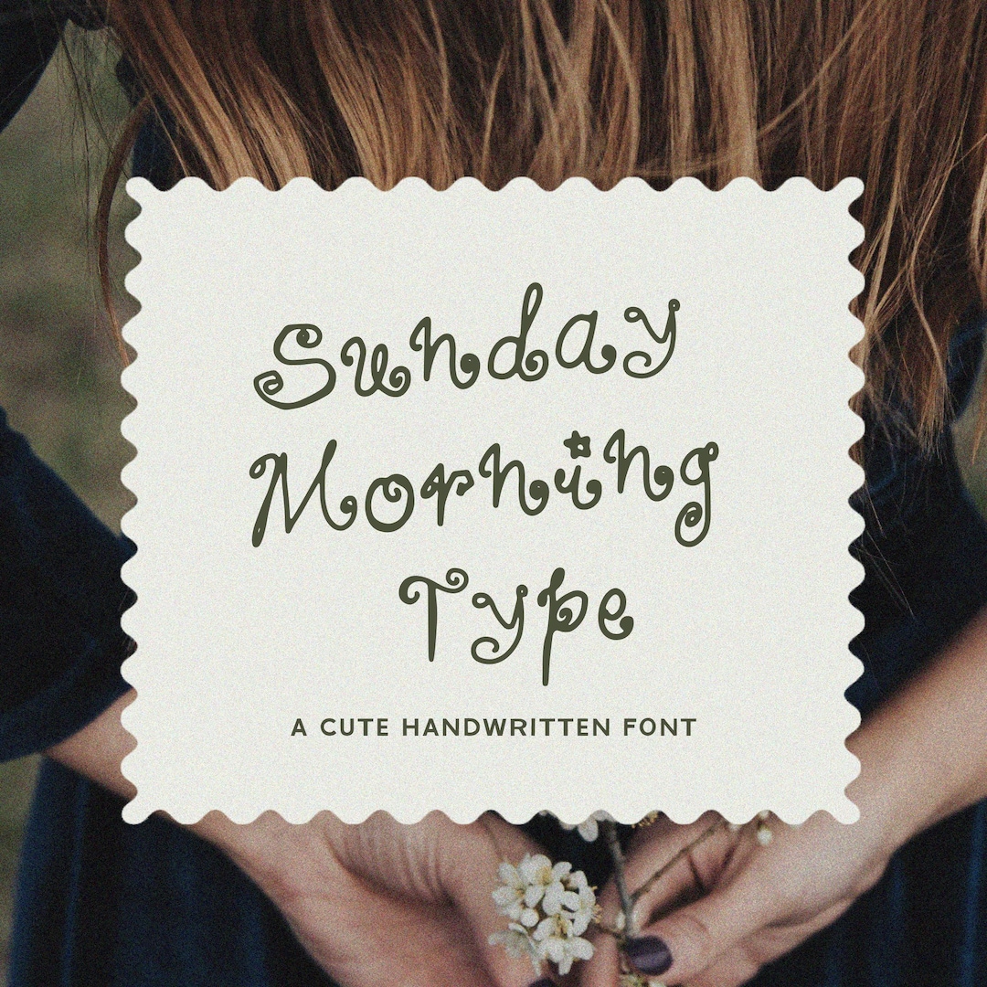 Handwritten Whimsy Font, Quirky Script Font, Hand Lettered Typography ...