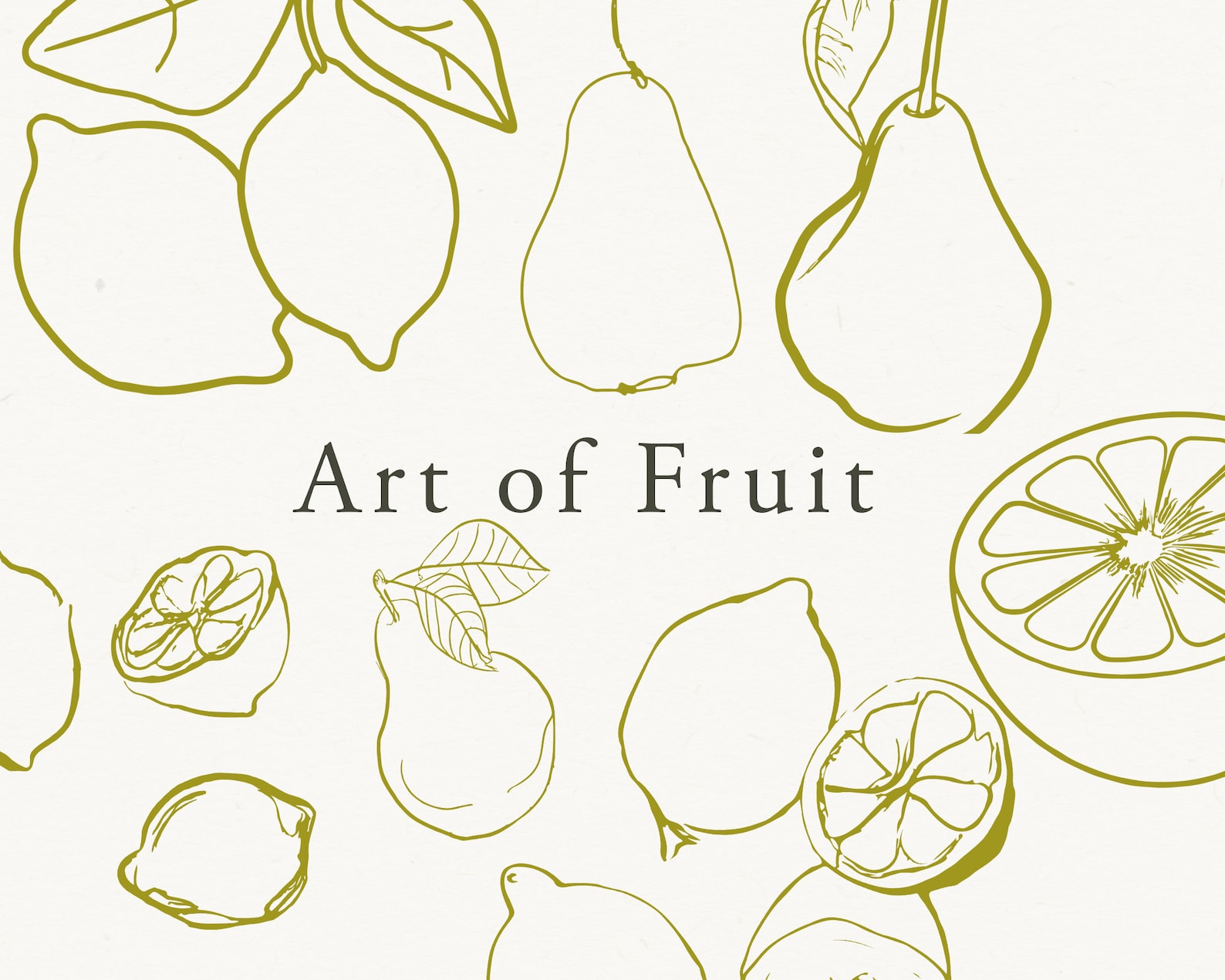 Modern Abstract Fruit Clip Art Abstract Fruit PNG Abstract Fruit Line ...